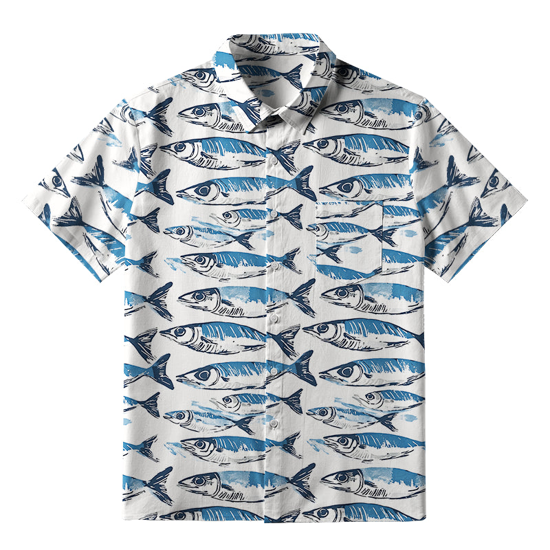 Oceanic Fish Button-up Shirt – wonderslook